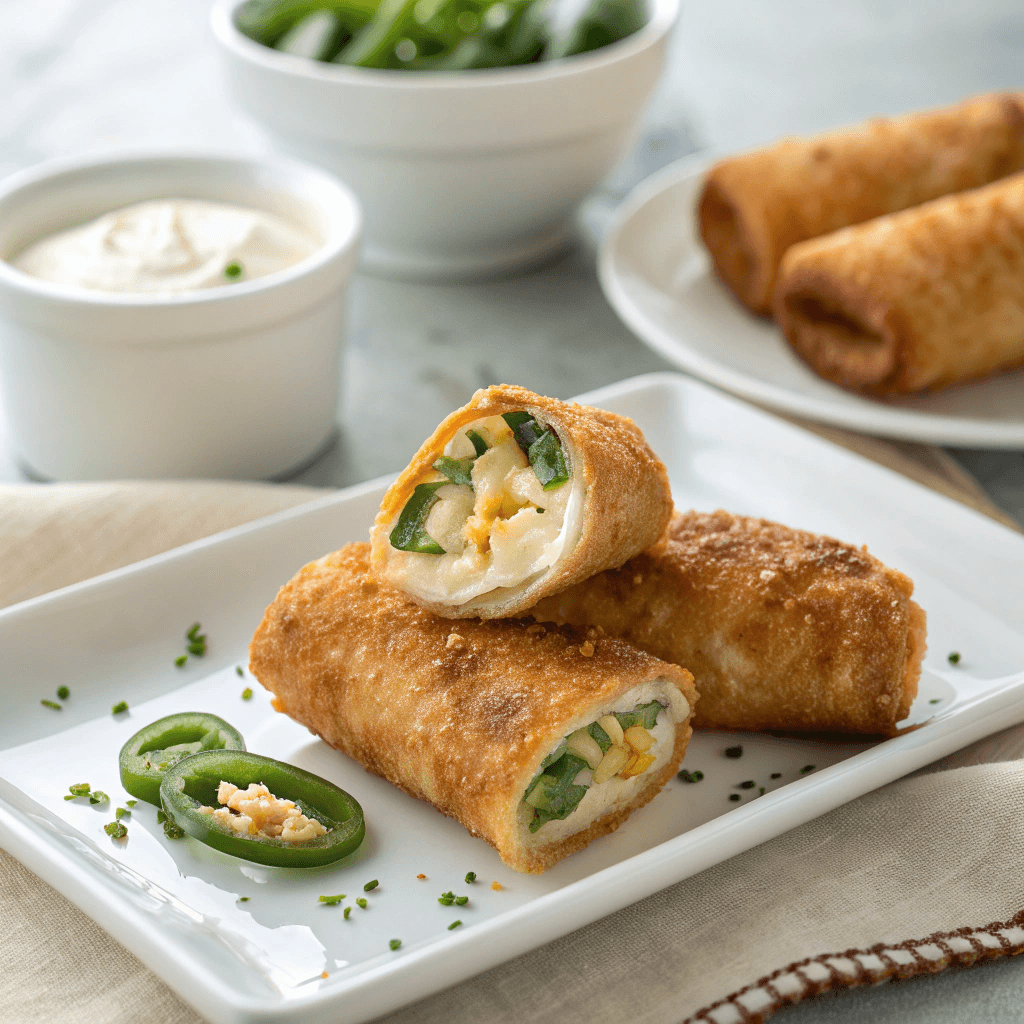 Crispy Mini Jalapeño Popper Egg Rolls: The Ultimate Party Appetizer