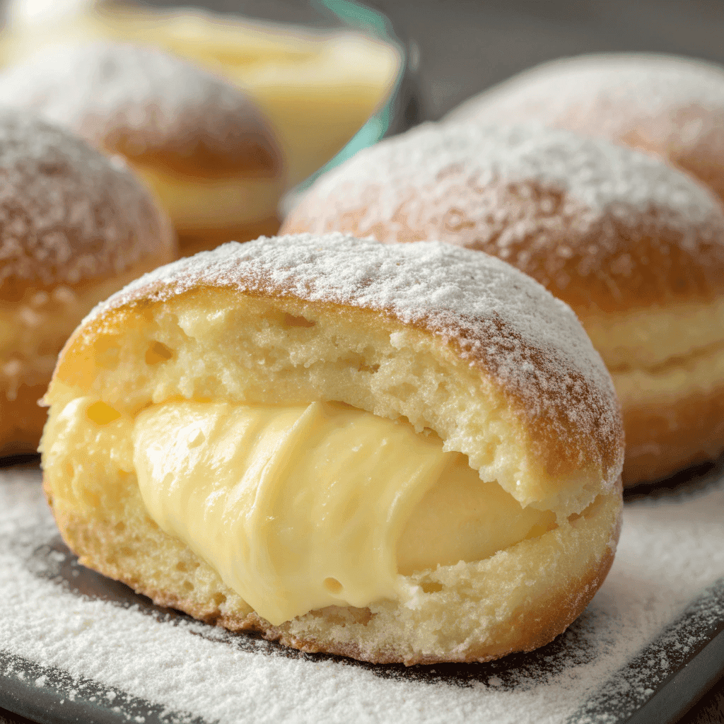 Italian Bomboloni alla Crema – Cream-Filled Doughnuts Made Easy