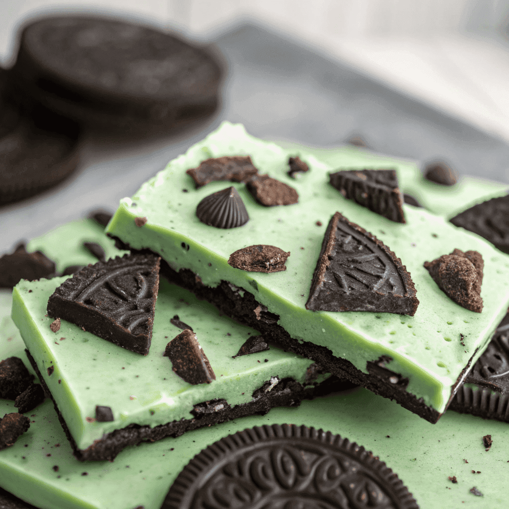 4 Ingredient Mint Oreo Bark – Easy Holiday Treat
