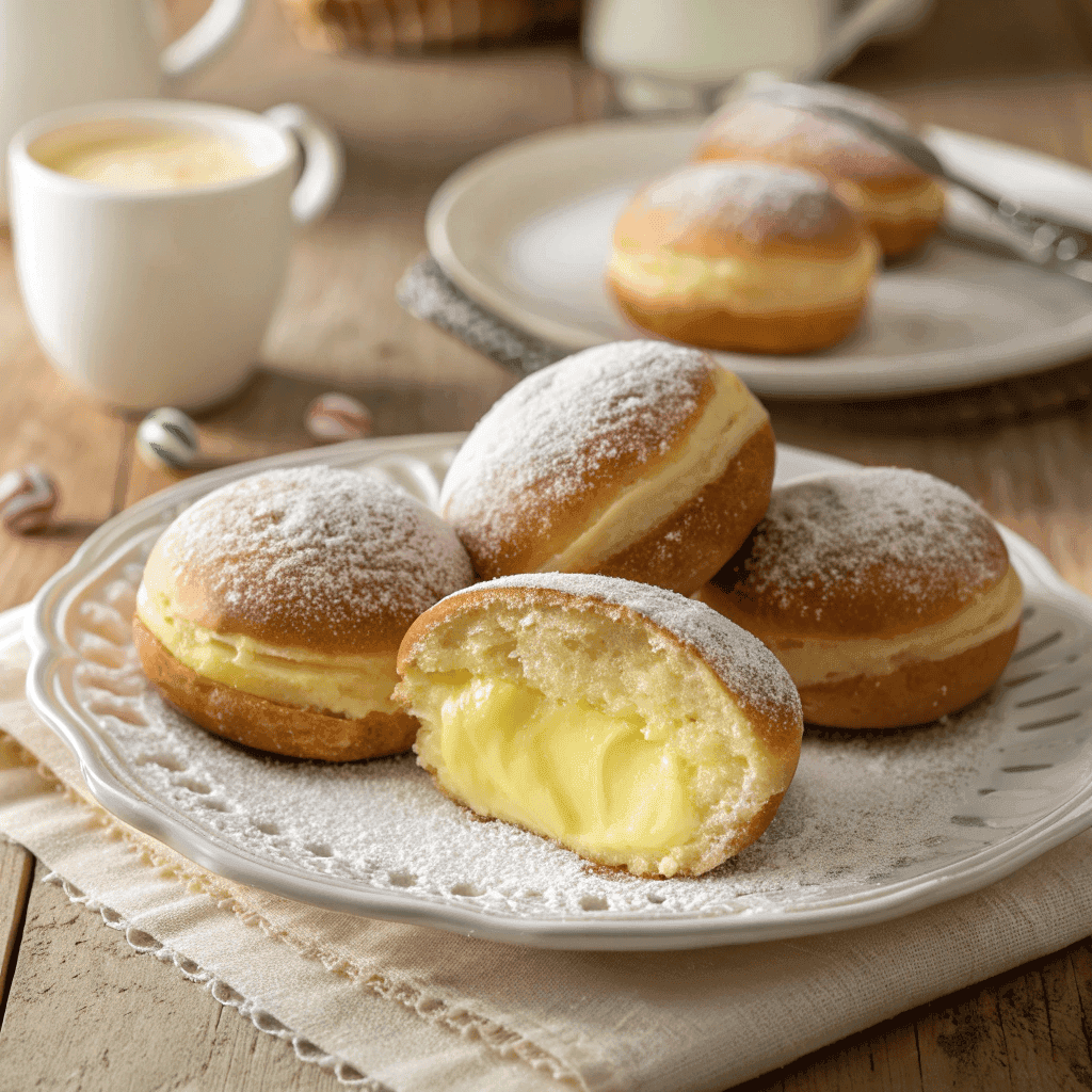 Italian Bomboloni alla Crema – Cream-Filled Doughnuts Made Easy