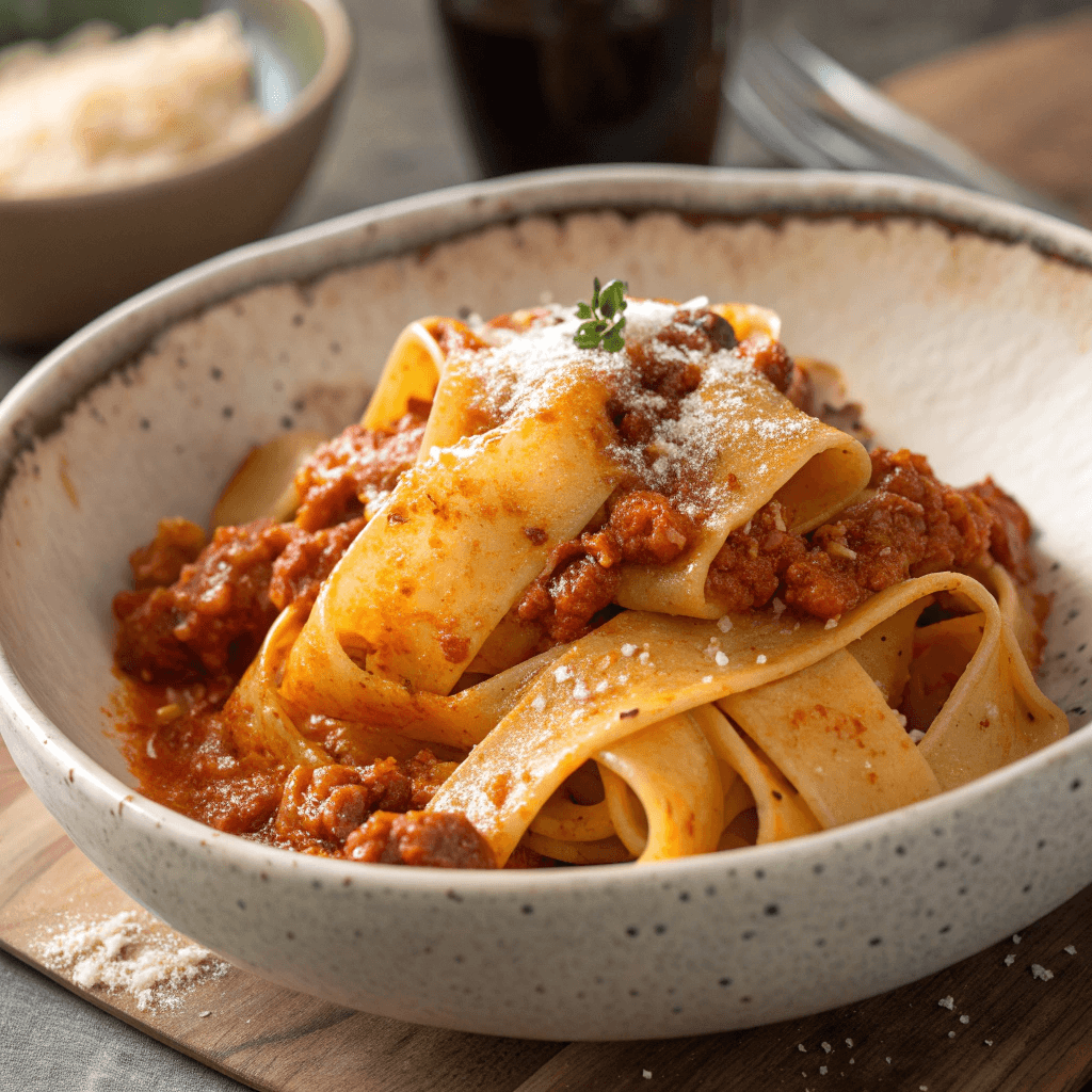 Spicy Calabrian Chili Pappardelle with Sausage & Fennel