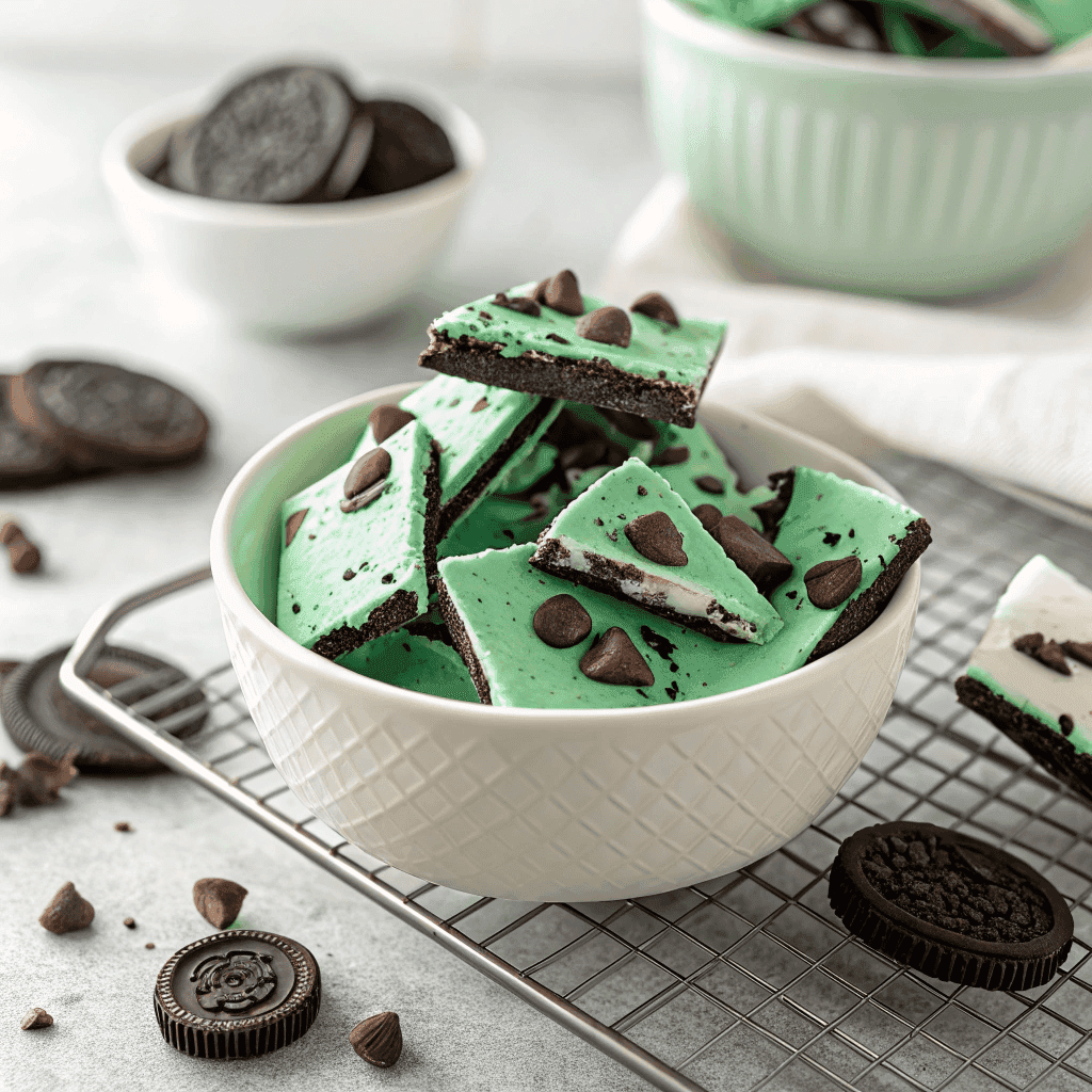 4 Ingredient Mint Oreo Bark – Easy Holiday Treat