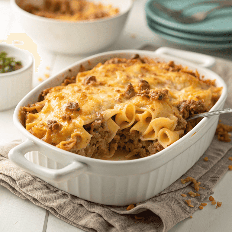 Sour Cream Beef Noodle Casserole – Creamy Family Comfort