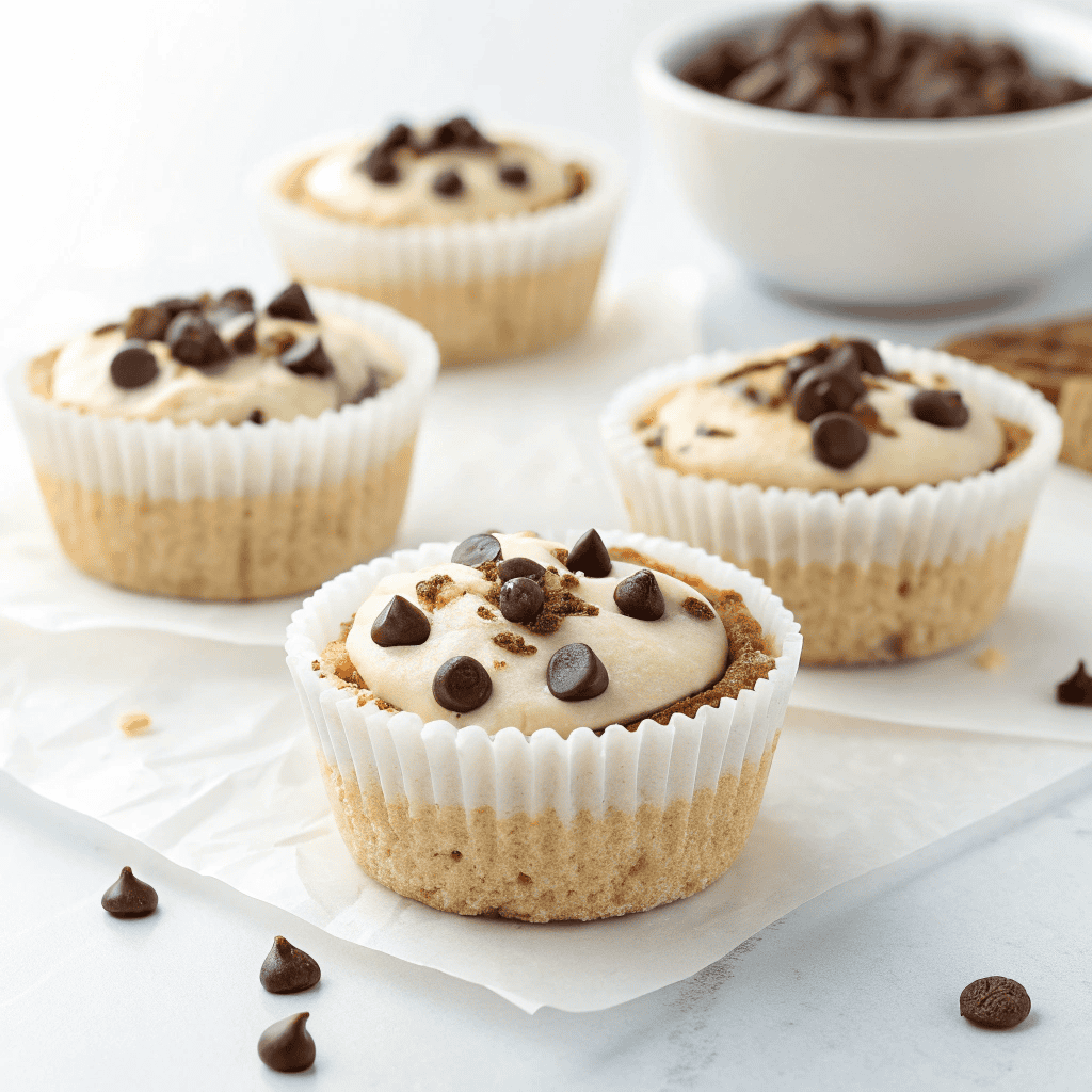 Protein Yogurt Cookie Dough Cups (Healthy Snack Recipe)