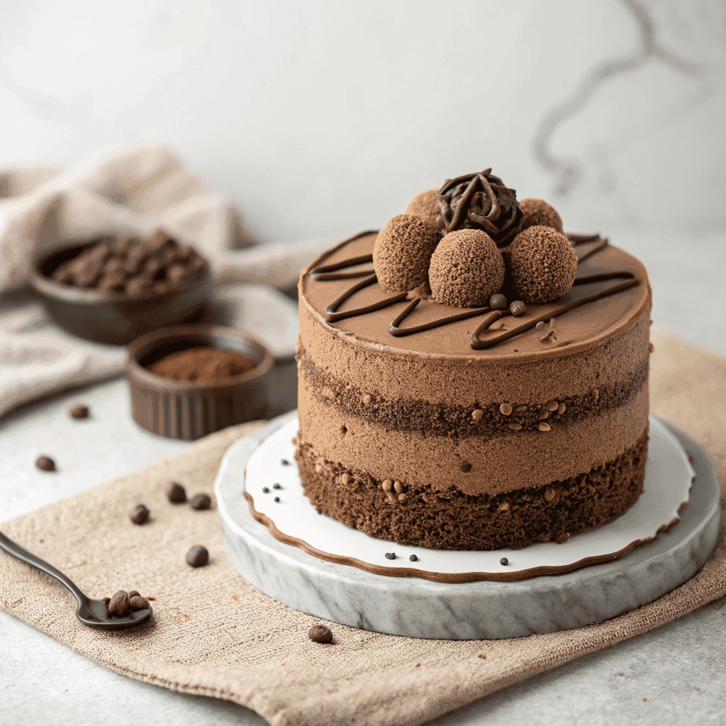 Rich Chocolate Coffee Cake With Espresso Buttercream