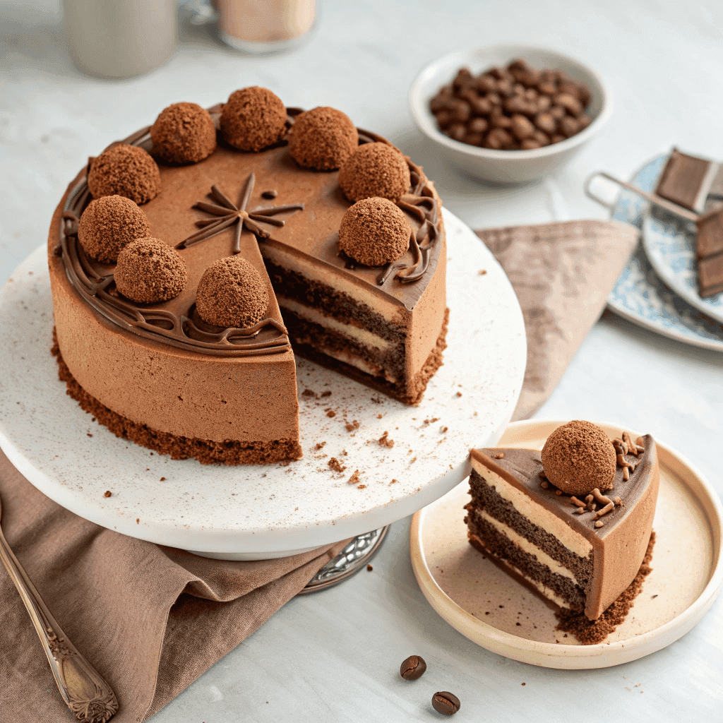 Rich Chocolate Coffee Cake With Espresso Buttercream